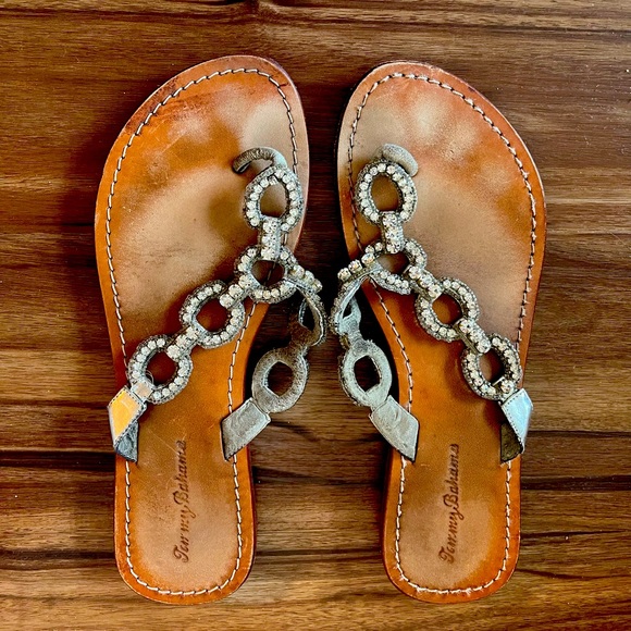 Tommy Bahama | Shoes | Tommy Bahama Crystal Rhinestone Thong Sandals Us | Poshmark